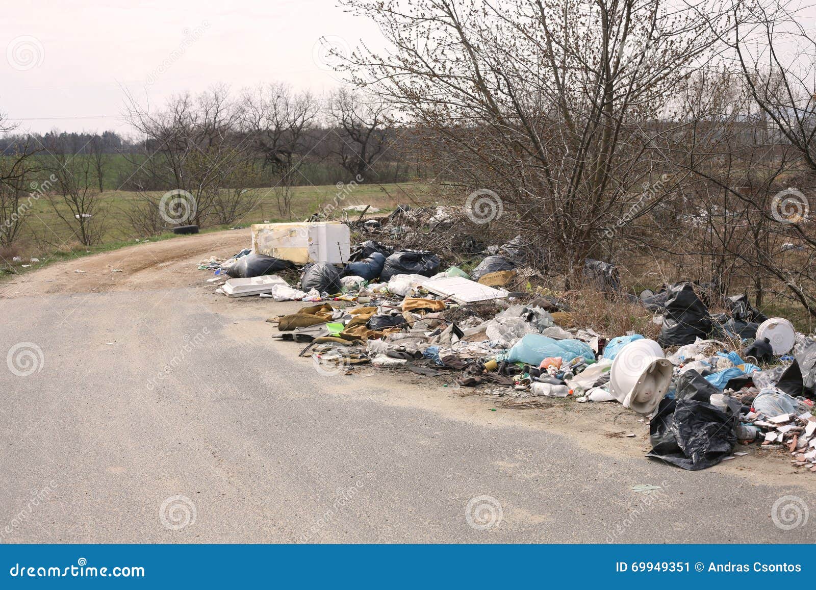 Littering stock image. Image of nature, junkyard, debris - 69949351