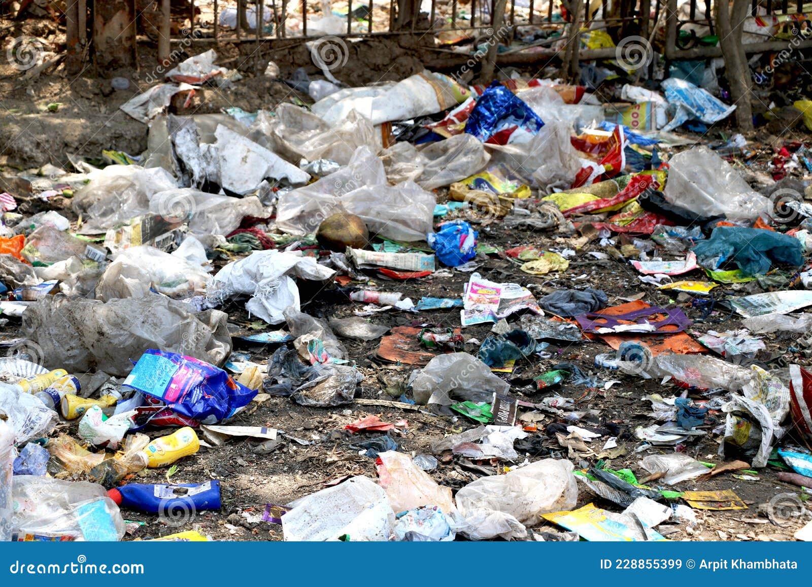 Image of Garbage Throw on Side of Road in India Editorial Stock Image ...