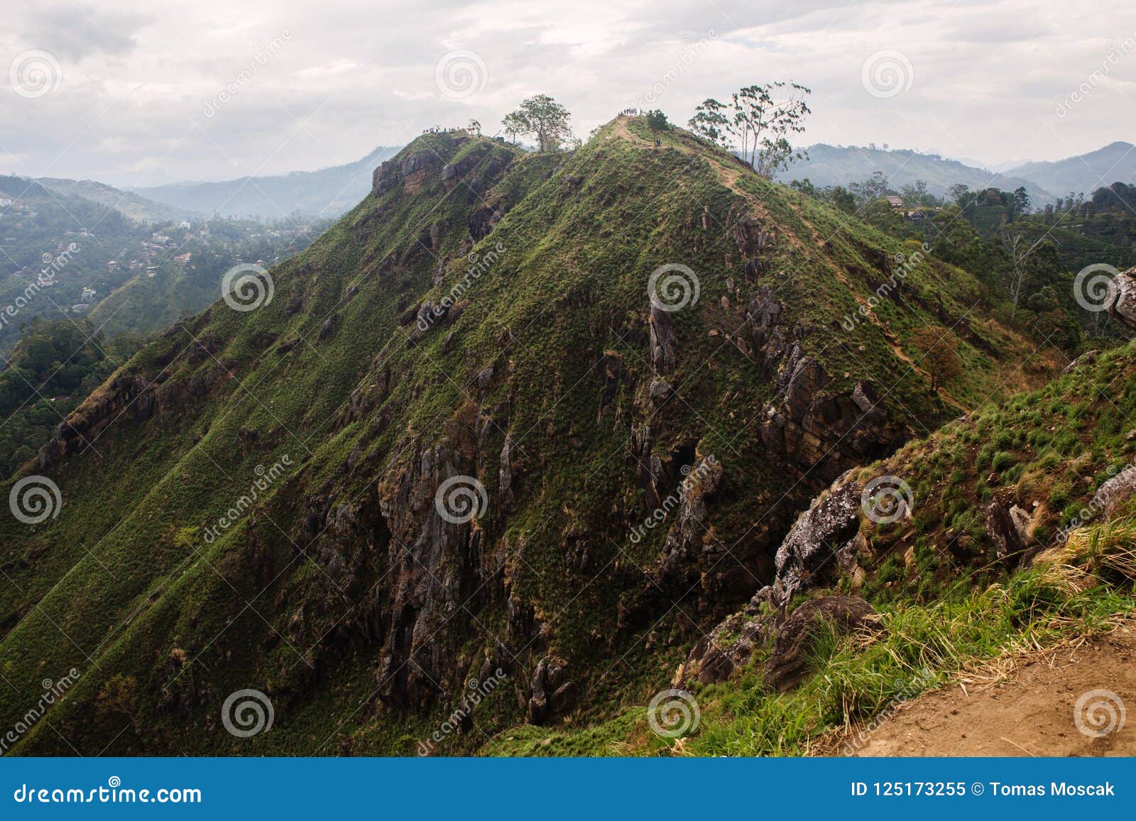 Little Adam`s Peak in Sri Lanka Stock Image - Image of peak, little ...