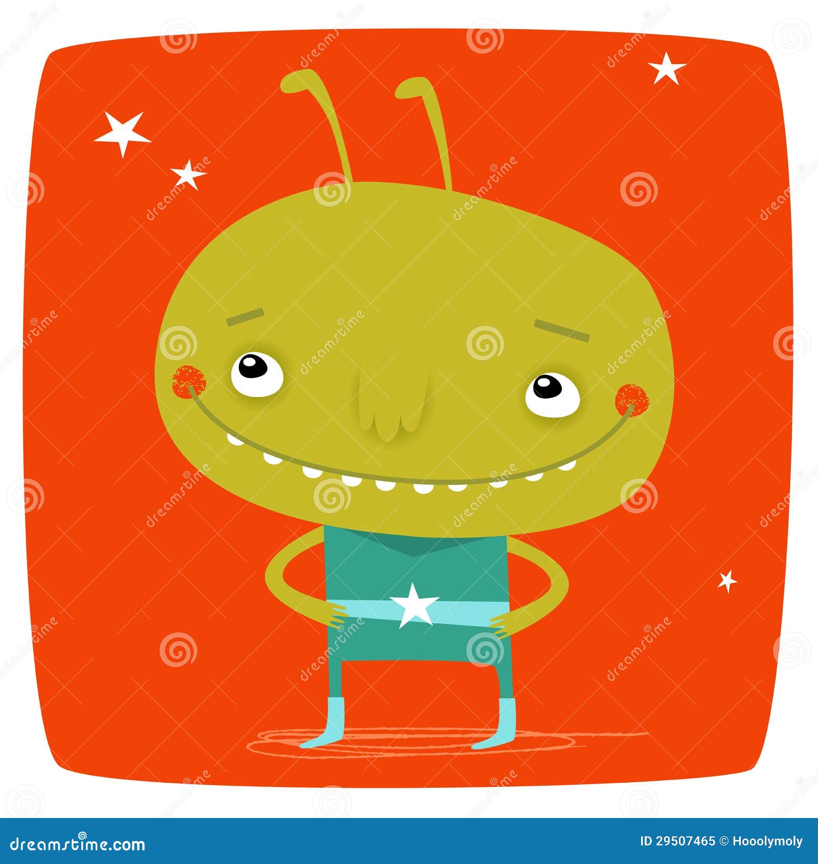 Little Alien Cartoon Vector | CartoonDealer.com #29507465