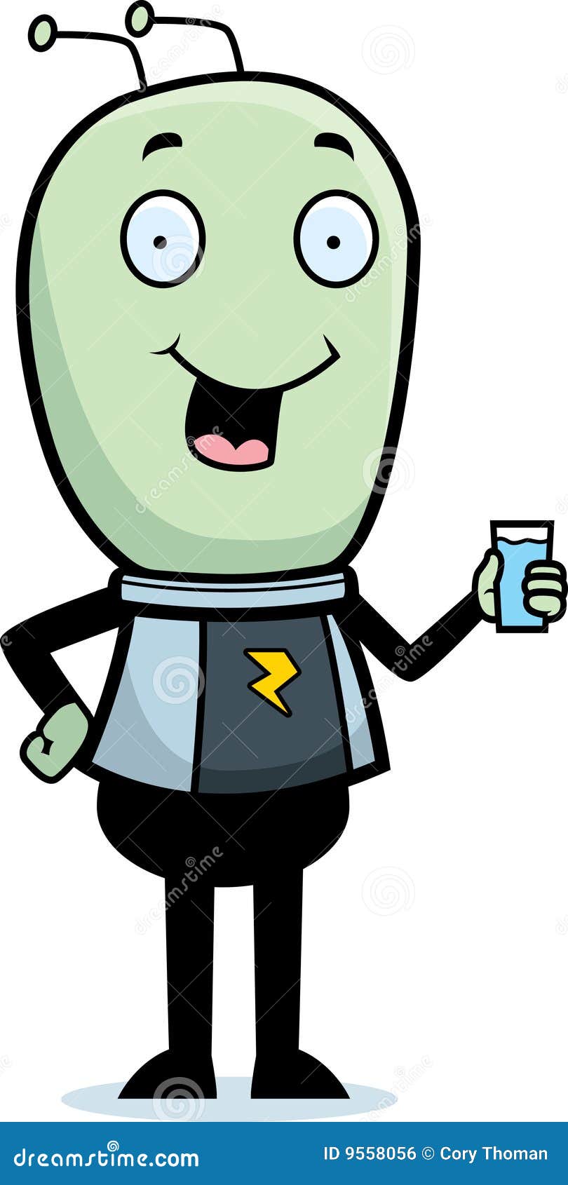 Little Alien Drink stock vector. Illustration of science - 9558056