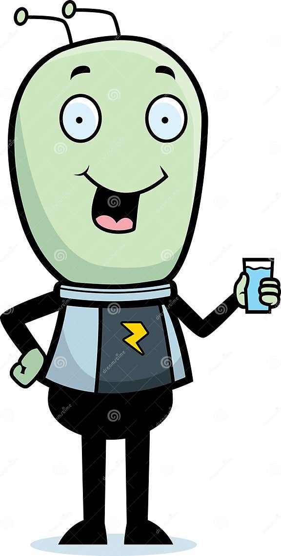 Little Alien Drink stock vector. Illustration of science - 9558056