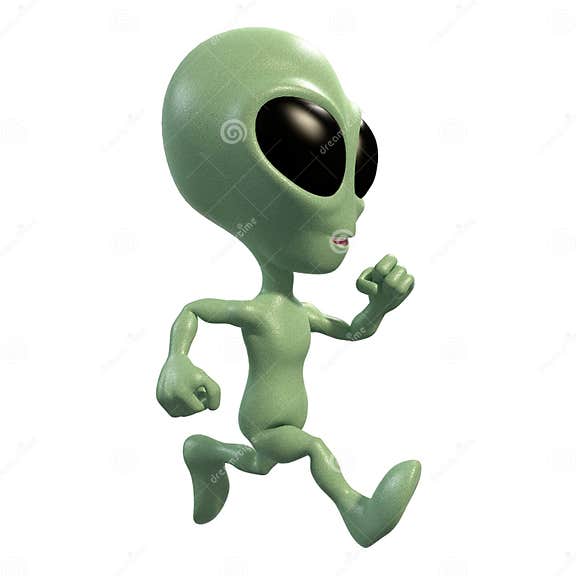 Little alien runner stock illustration. Illustration of race - 25768893