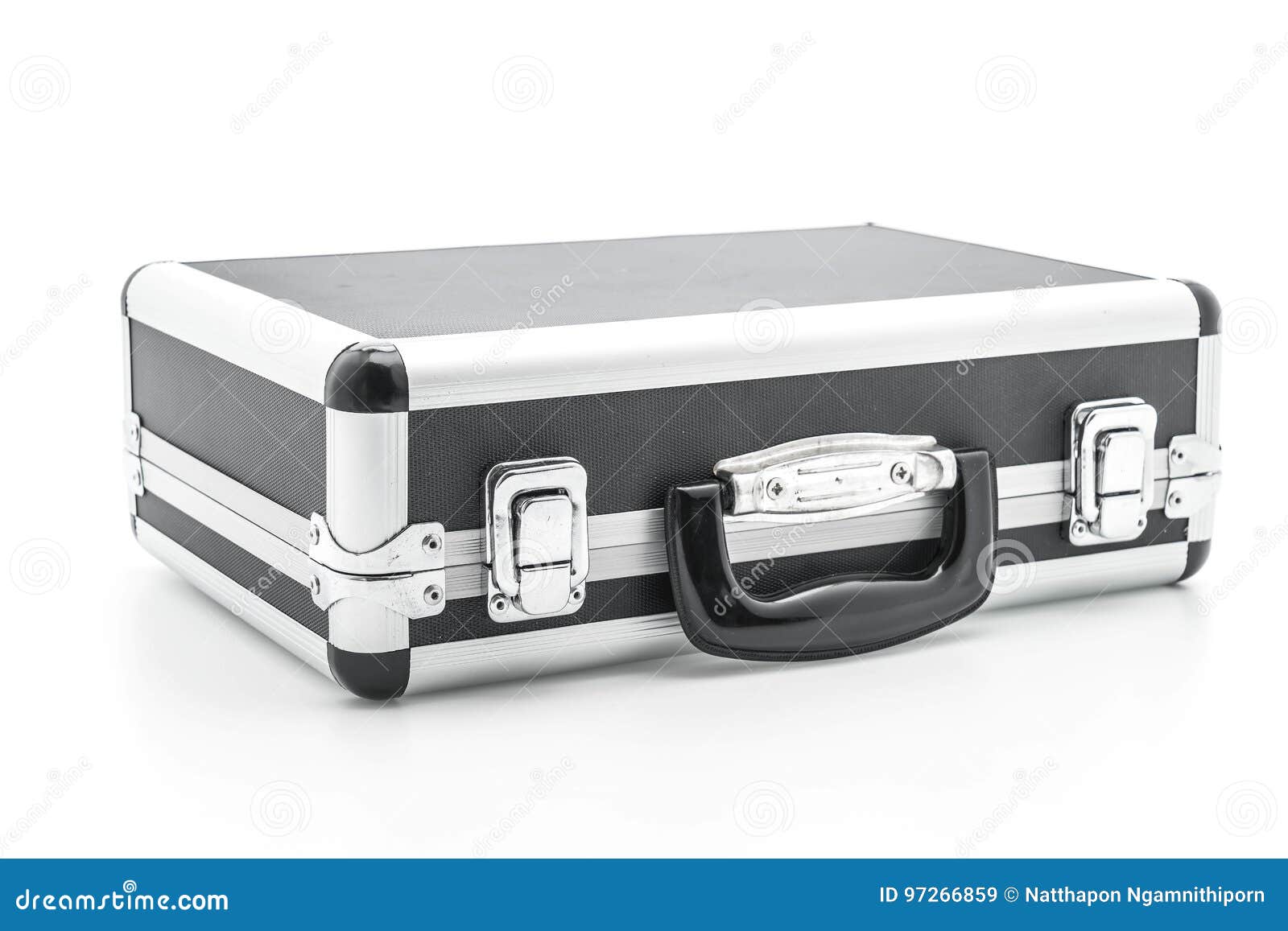 Little aluminum case stock image. Image of equipment - 97266859