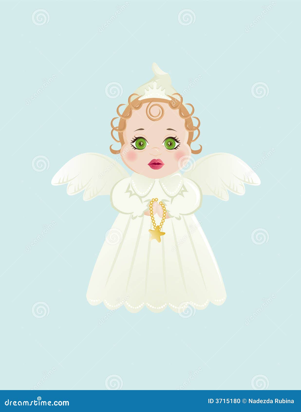 Little angel stock vector. Illustration of decoration - 3715180