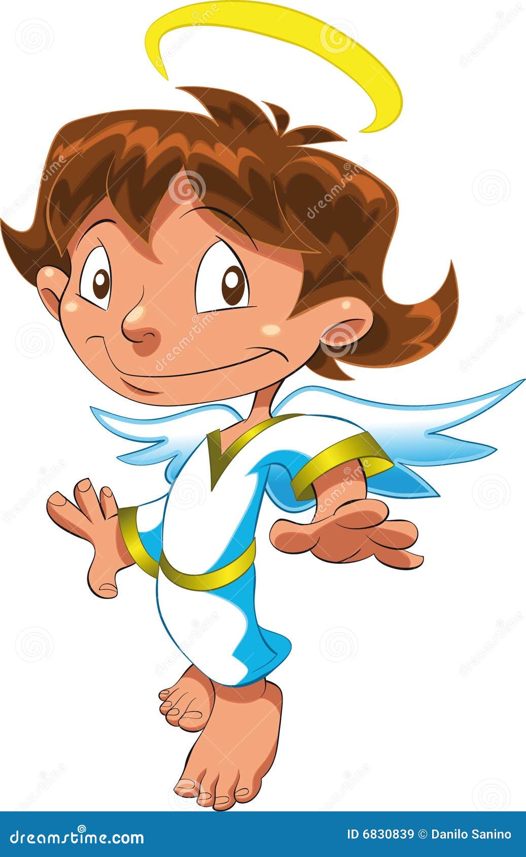 Little Angel stock vector. Illustration of shadow, christmas - 6830839