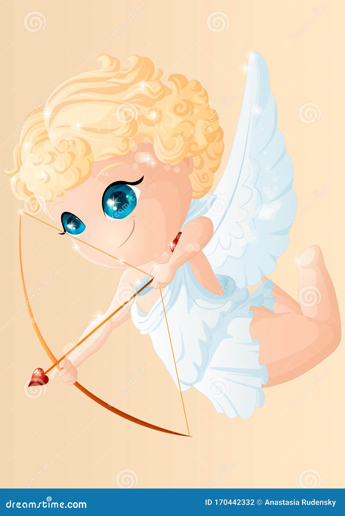 Little archer stock vector. Illustration of holiday - 170442332