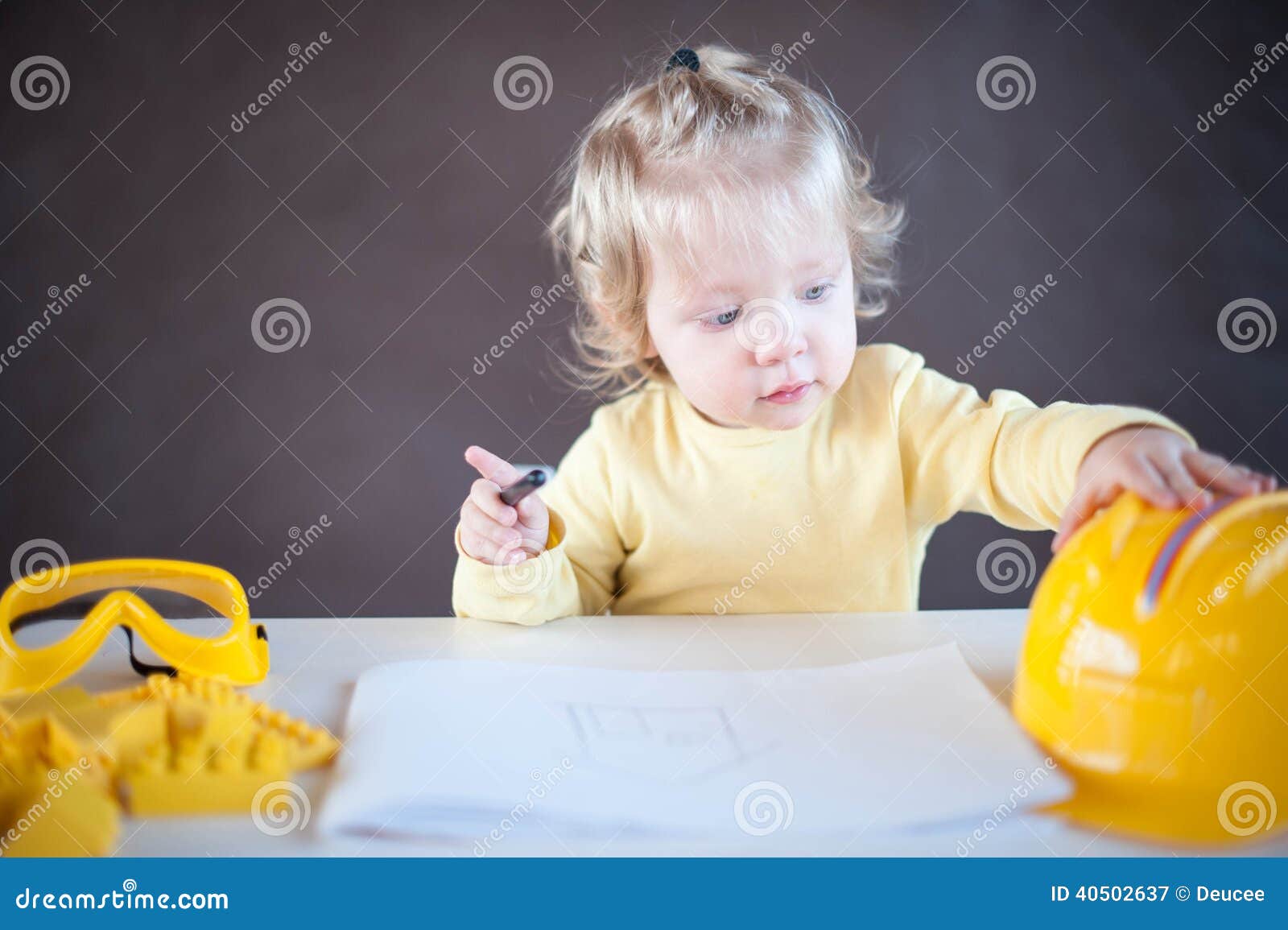 Little Architect stock image. Image of desk, facial, caucasian - 40502637