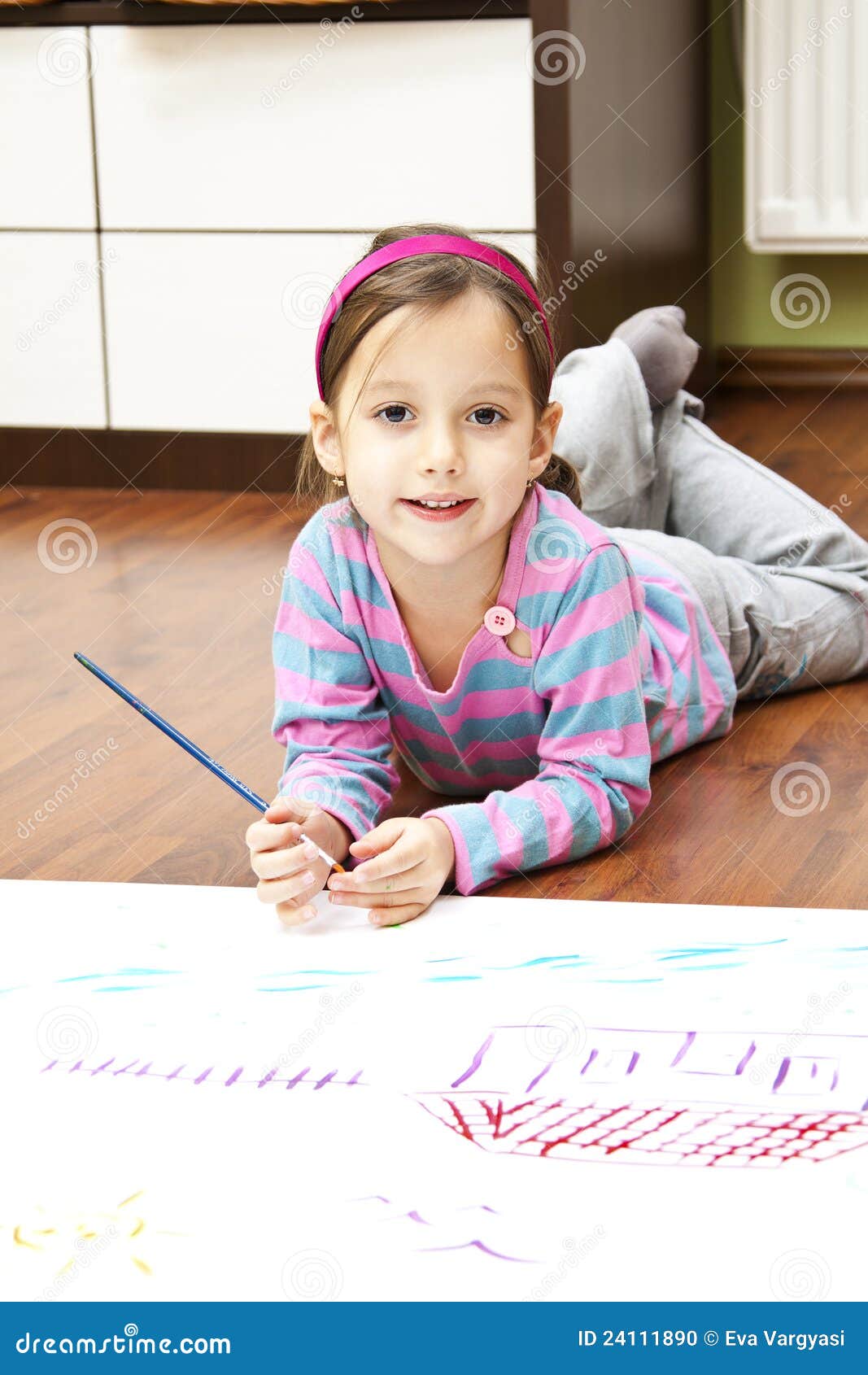 Little Artist Playing With Colors Royalty-Free Stock Photography ...