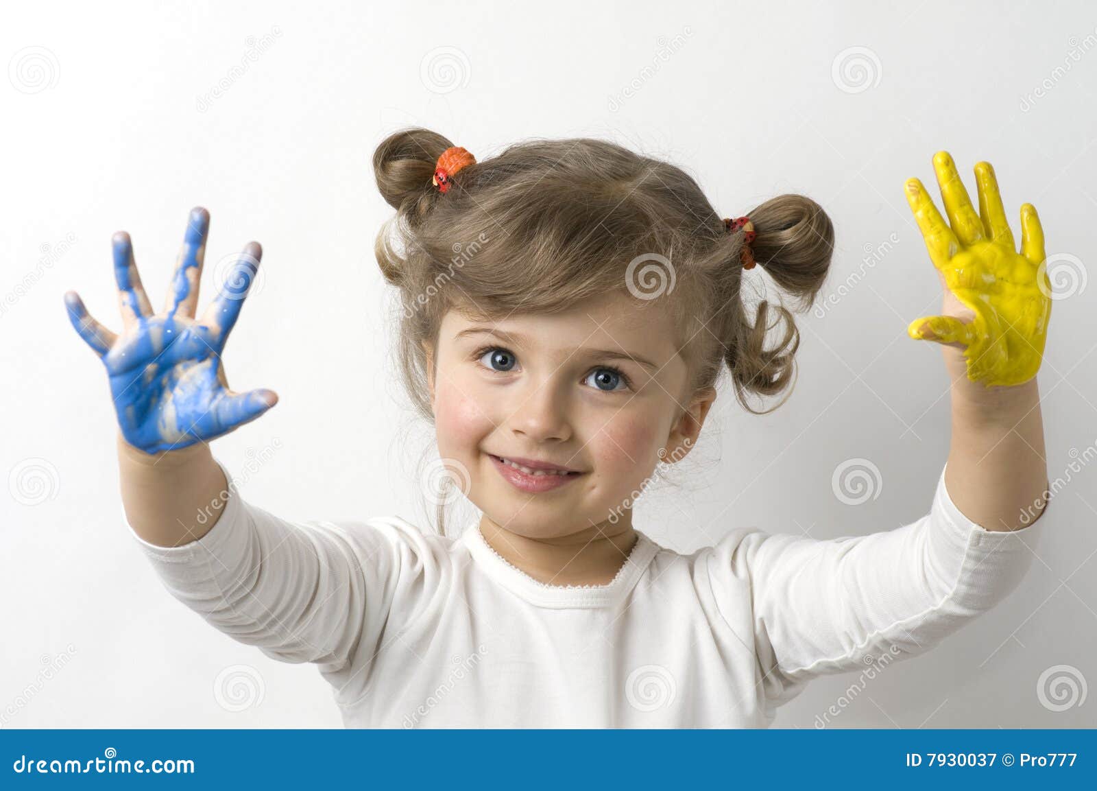 Little artist stock image. Image of education, messy, little - 7930037