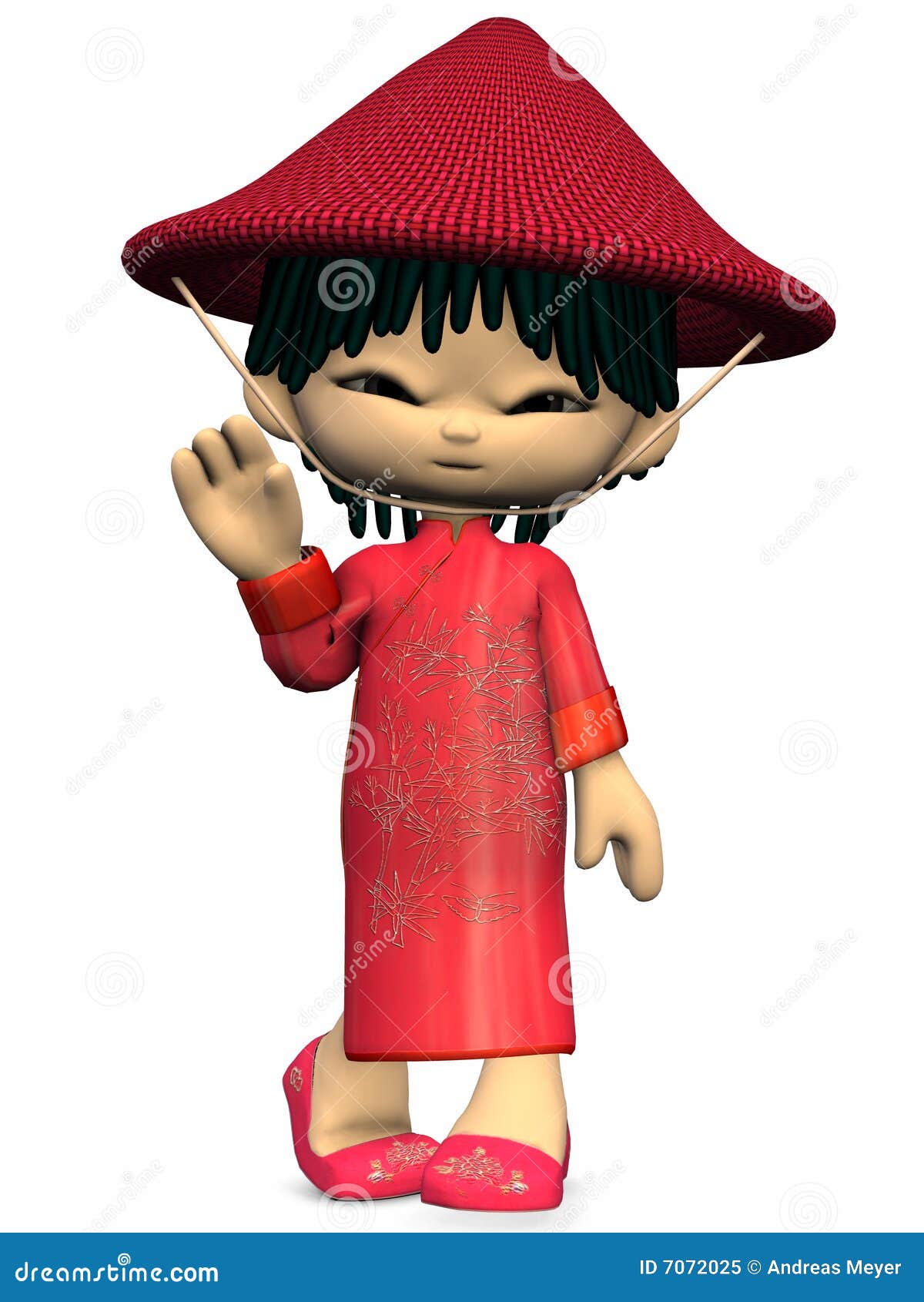 Little Asian-Toon Figure stock illustration. Illustration of comic ...