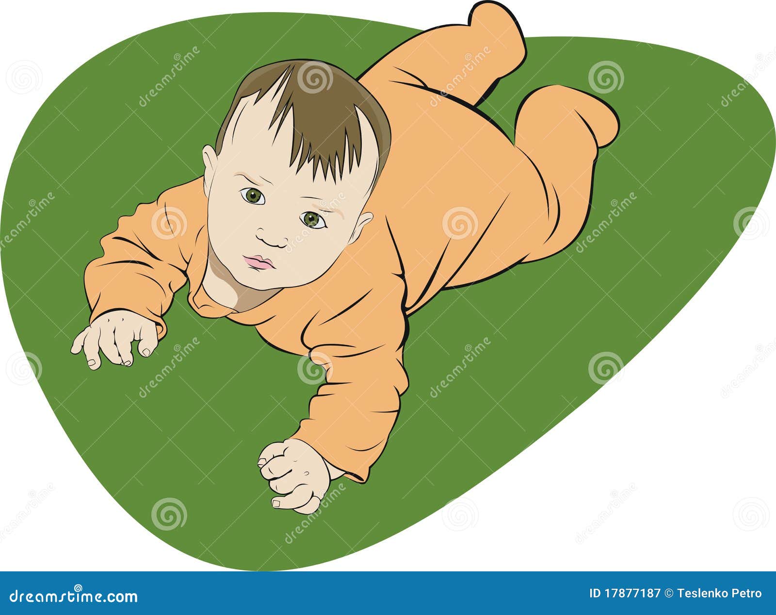 Little baby stock vector. Illustration of person, eyes - 17877187