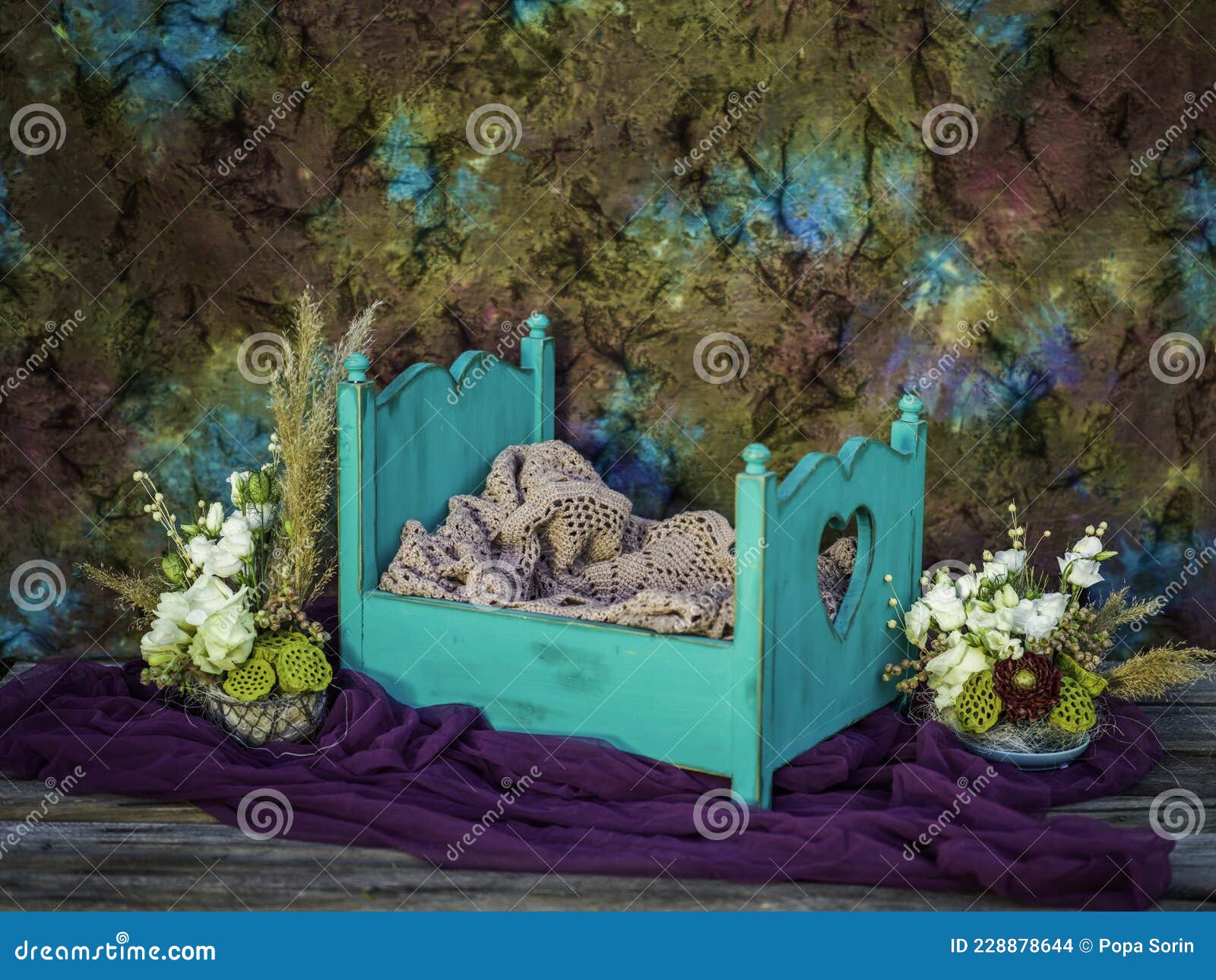 Little baby bad stock photo. Image of adorable, bedding - 228878644