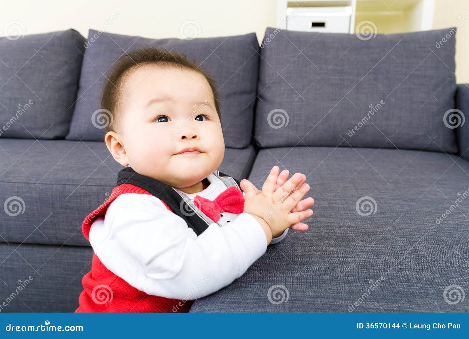 Little baby boy clapping stock photo. Image of infant - 36570144