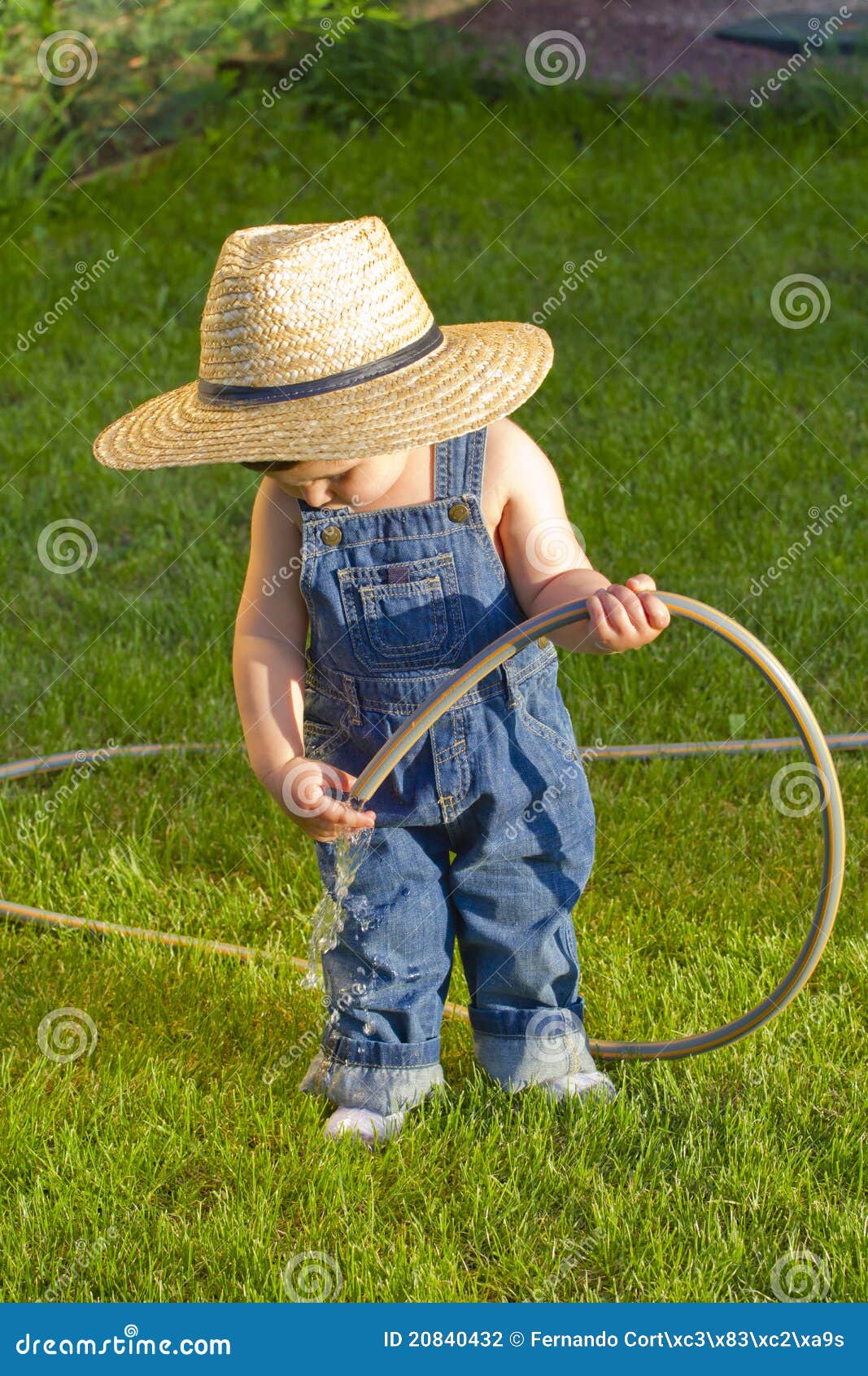 Little baby boy gardener stock photo. Image of cute, american - 20840432