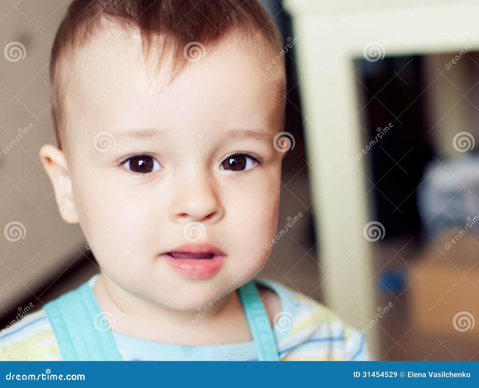 Little baby boy at home stock image. Image of infant - 31454529