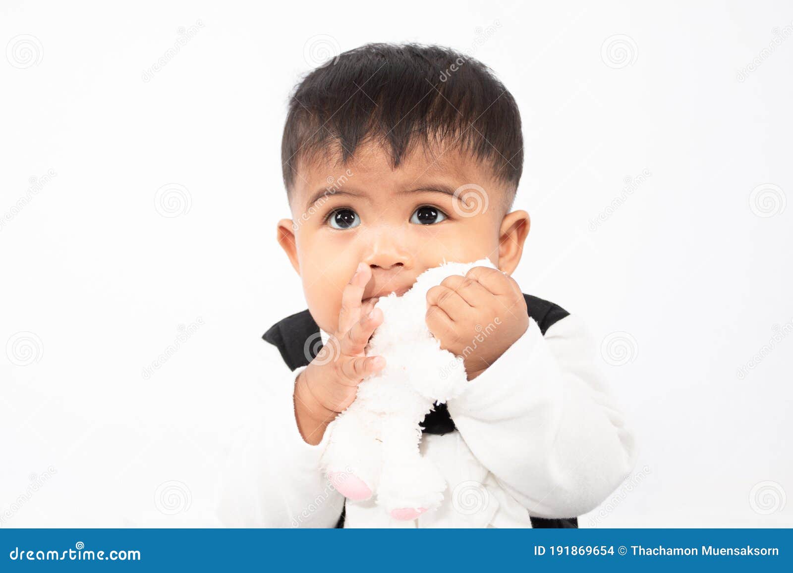 Little Baby Boy Play and Bite Toy Stock Photo - Image of adorable ...