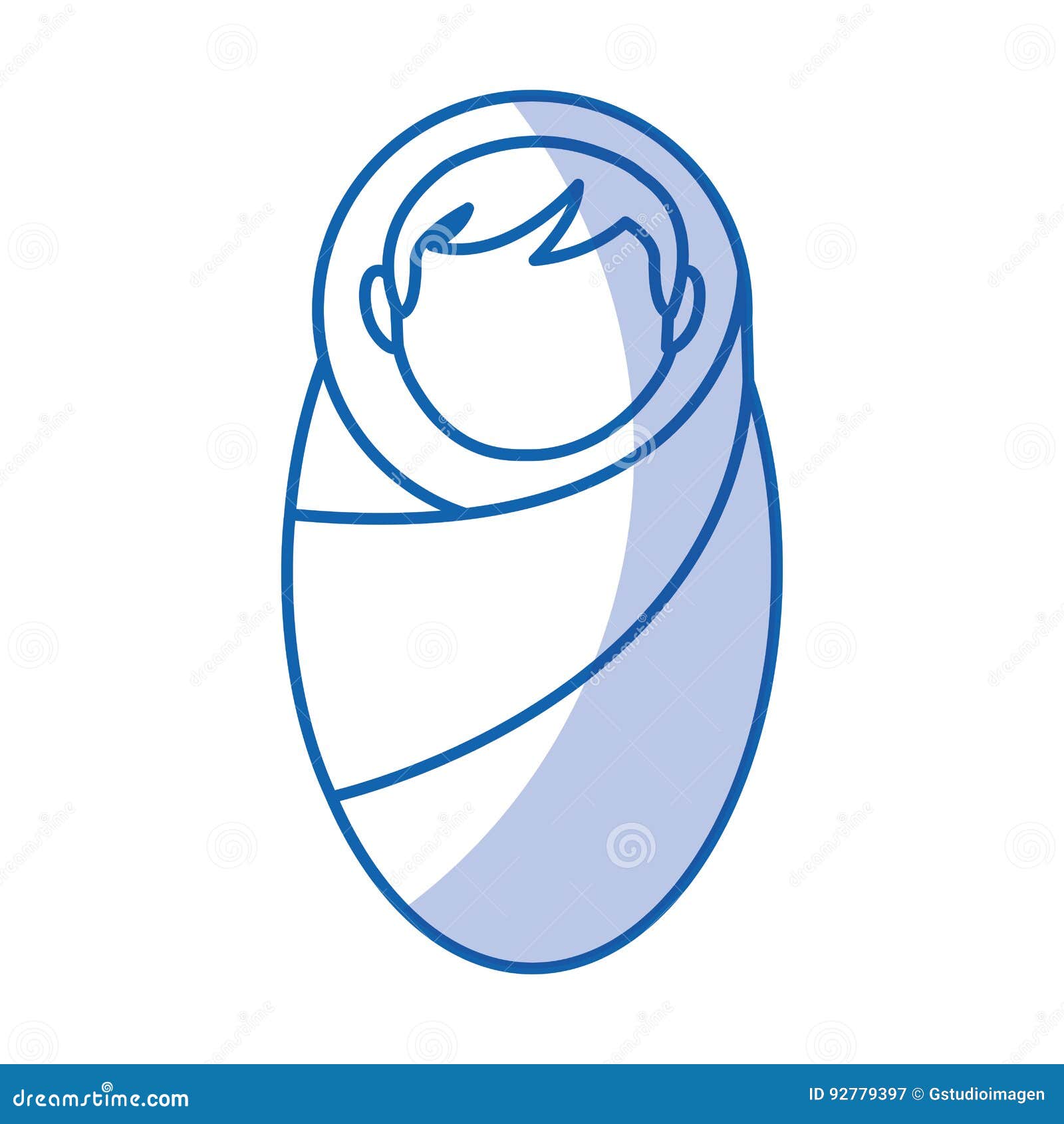 Little baby character icon stock vector. Illustration of happy - 92779397