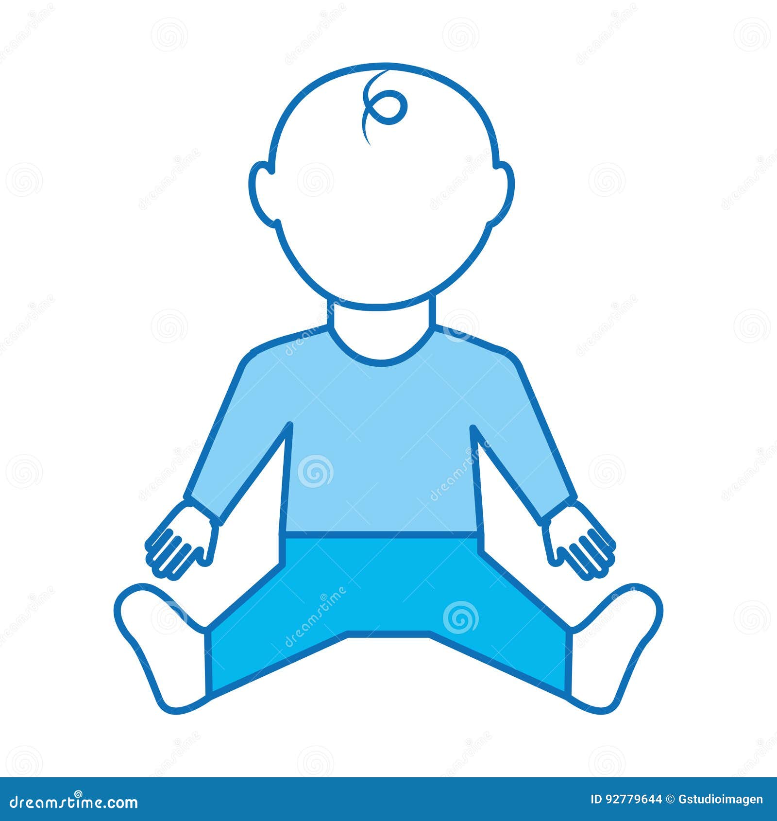 Little baby character icon stock vector. Illustration of child - 92779644