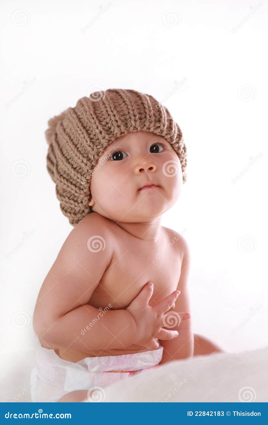 Little Baby Clutching His Stomach Stock Image - Image of healthy, baby ...