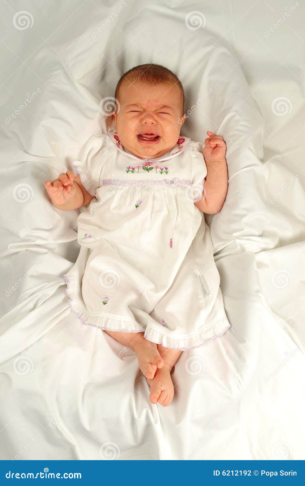 Little baby crying stock photo. Image of beautiful, girl - 6212192