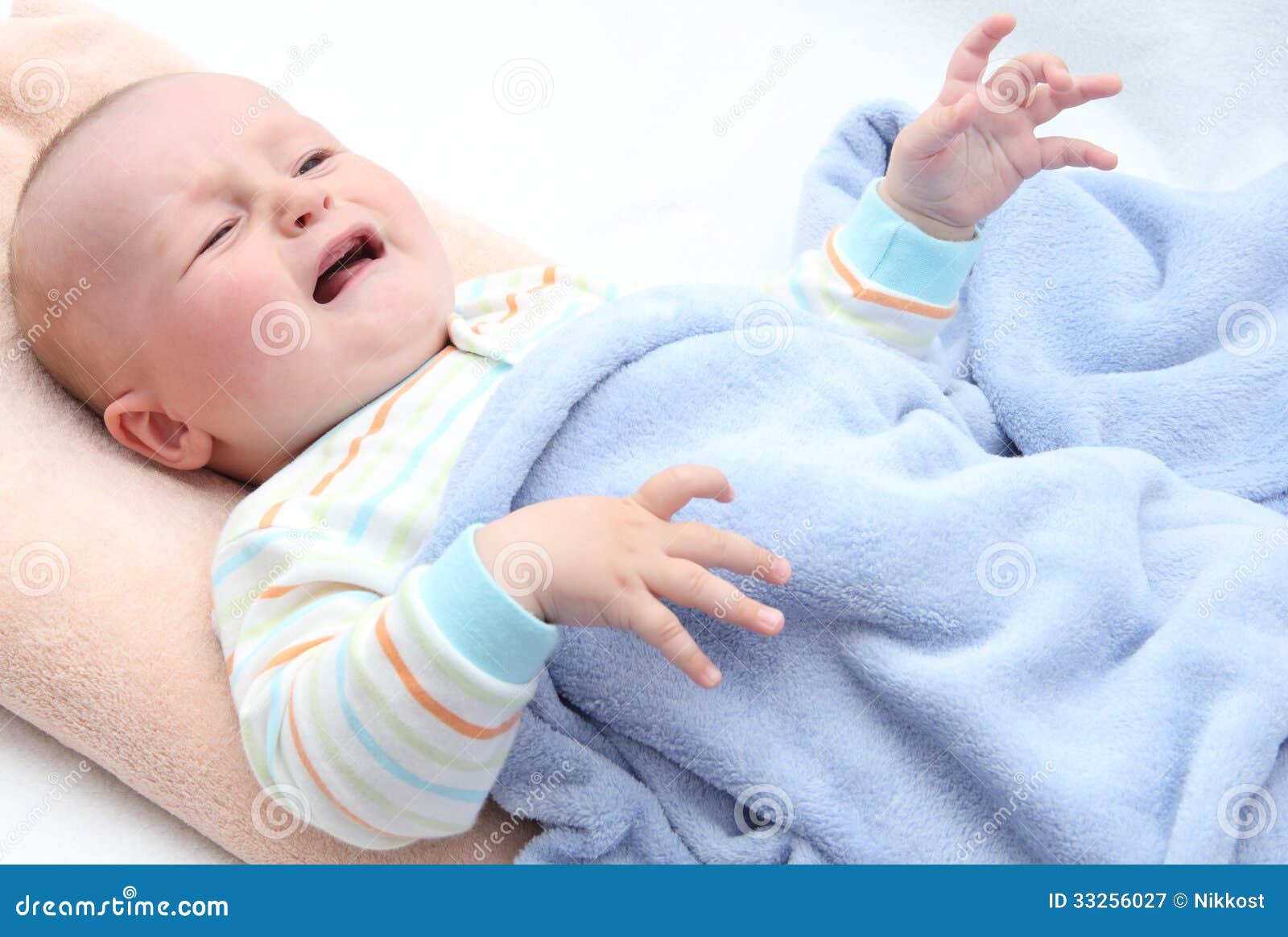 Little baby crying stock image. Image of tantrum, small - 33256027