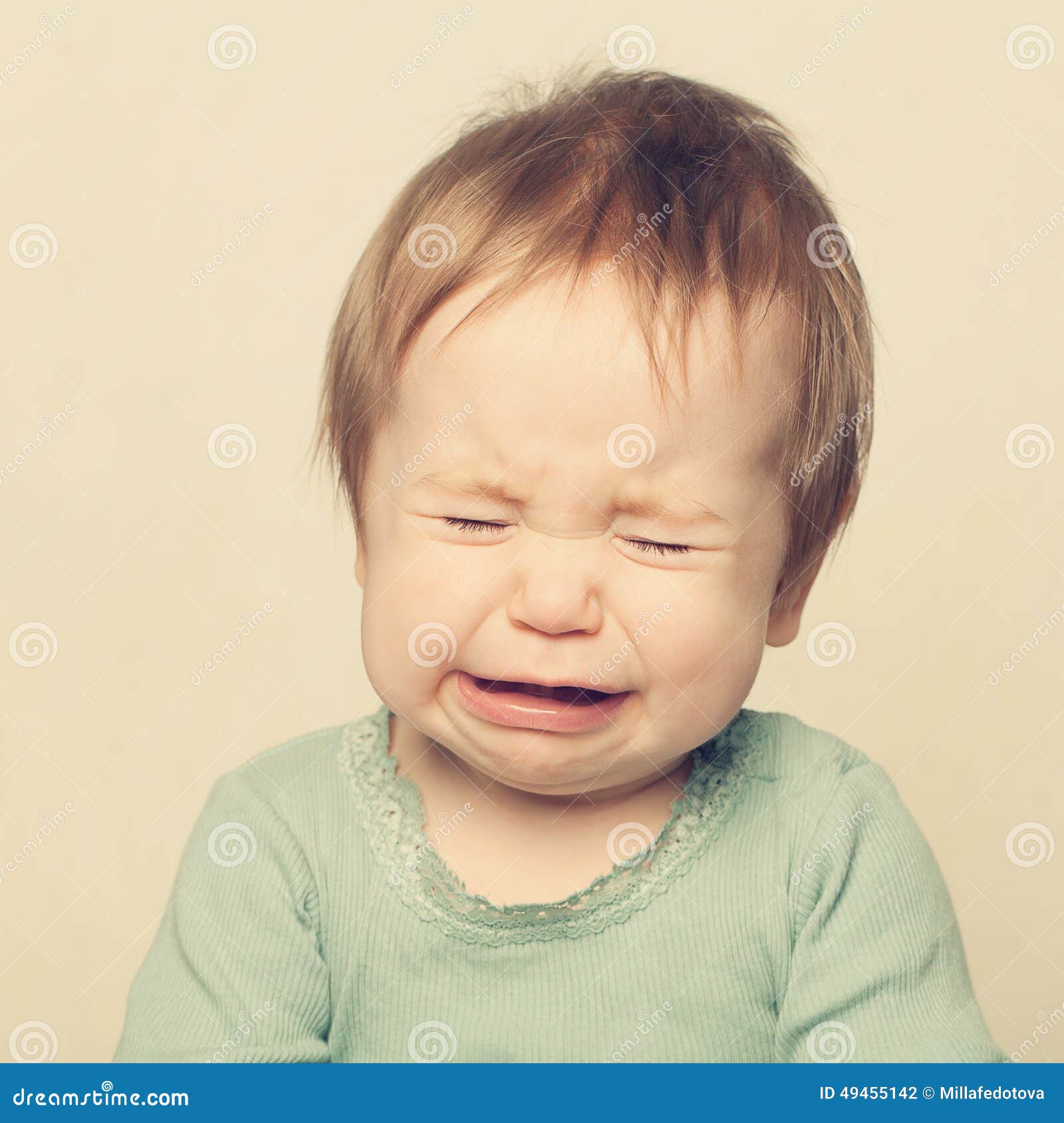 Little baby crying stock photo. Image of childhood, behavior - 49455142