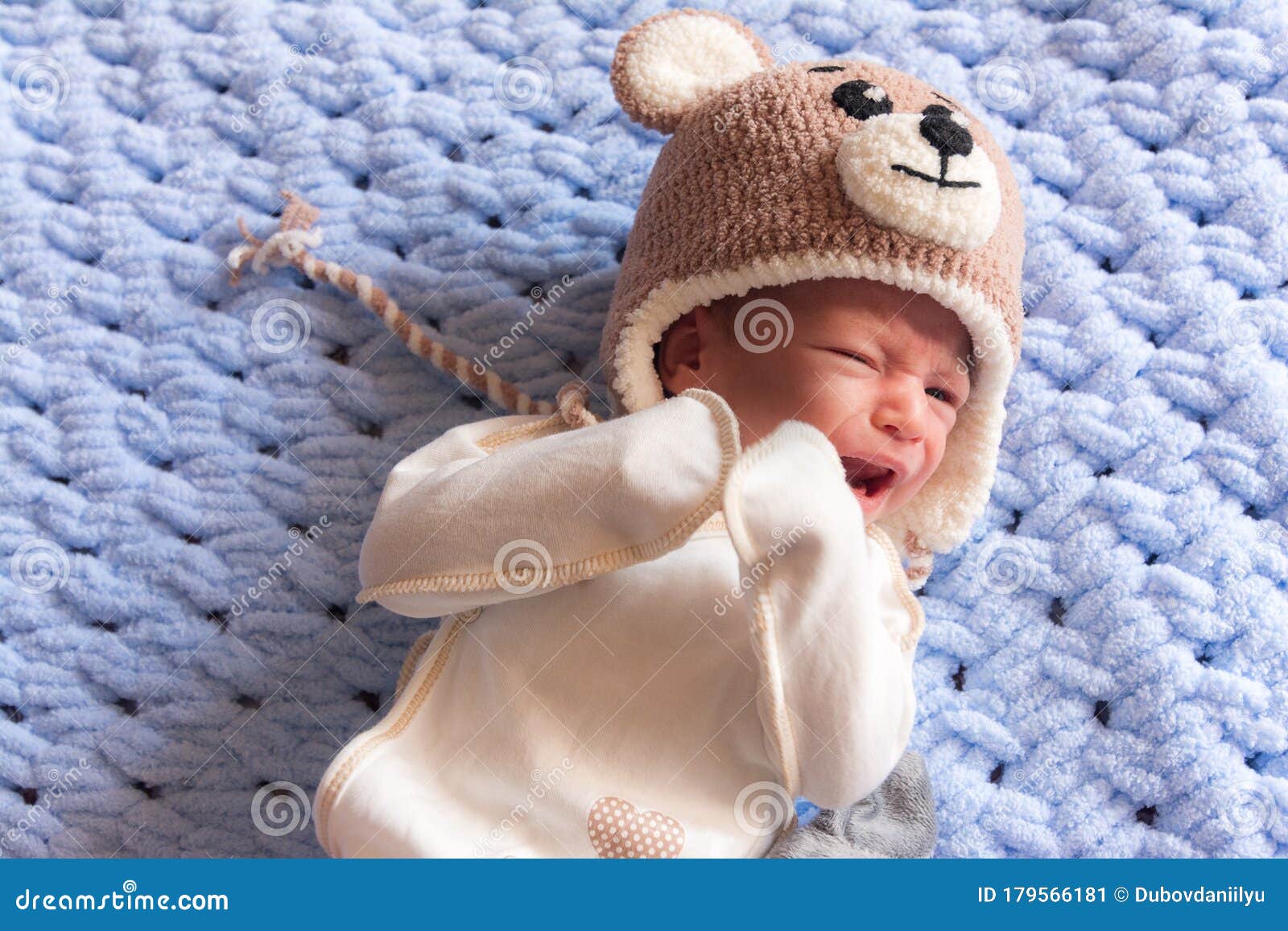 Little Baby Crying, Newborn Stock Image - Image of love, beautiful ...