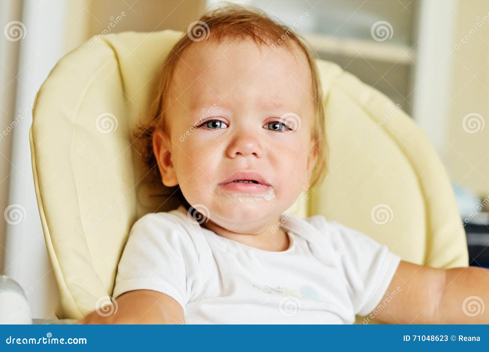 Little baby is crying stock image. Image of baby, childhood - 71048623