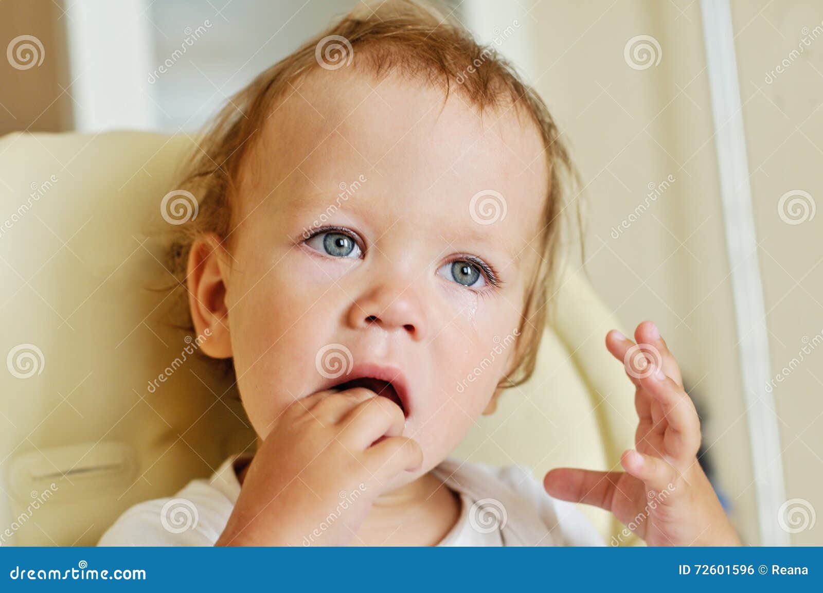Little baby is crying stock photo. Image of girl, human - 72601596