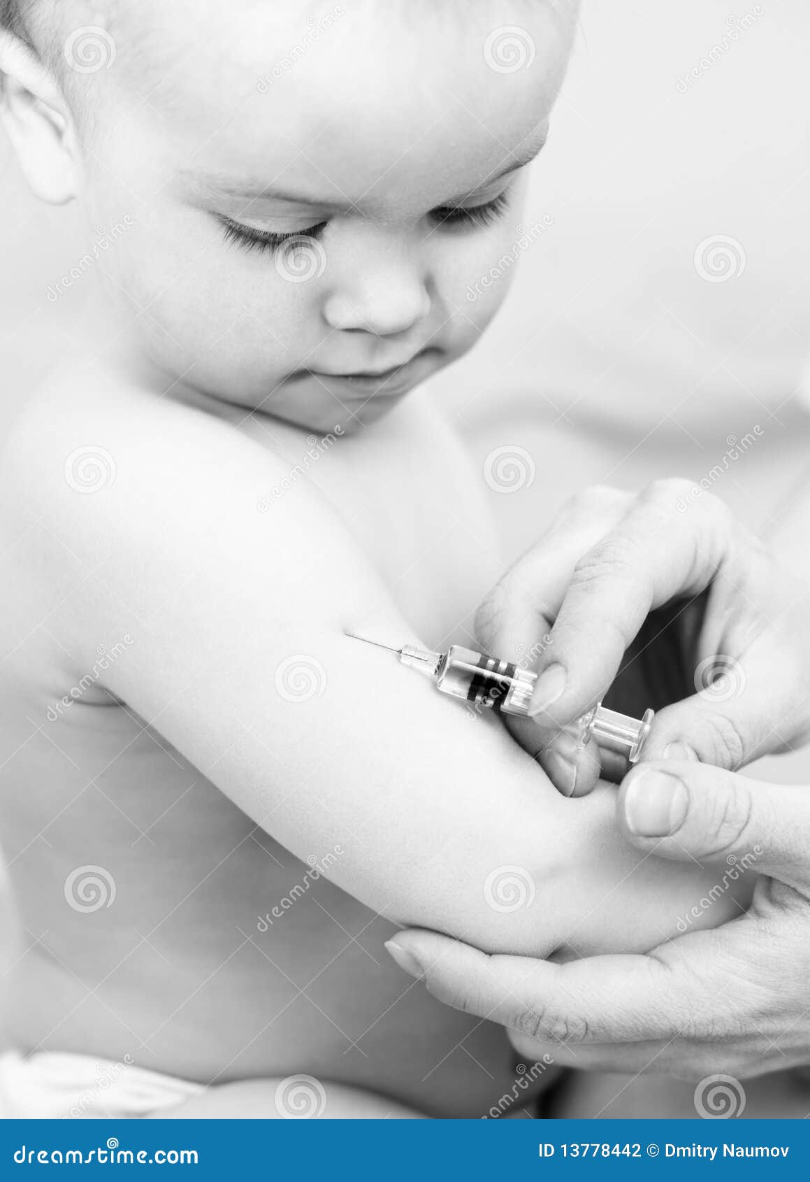 Little Baby Get an Injection Stock Photo - Image of needle, nurse: 13778442