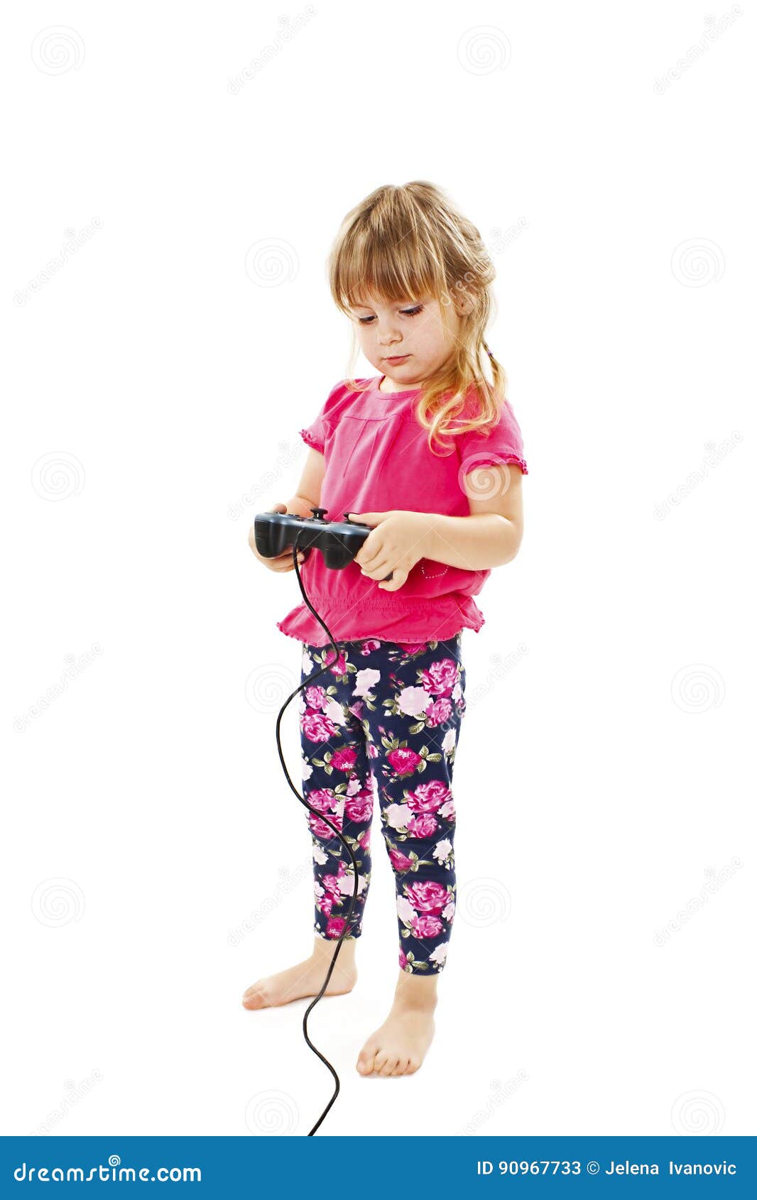 Little Baby Girl Using Video Game Controller Stock Image - Image of ... Little Baby Girl Using Video Game Controller Stock Image - Image of ...