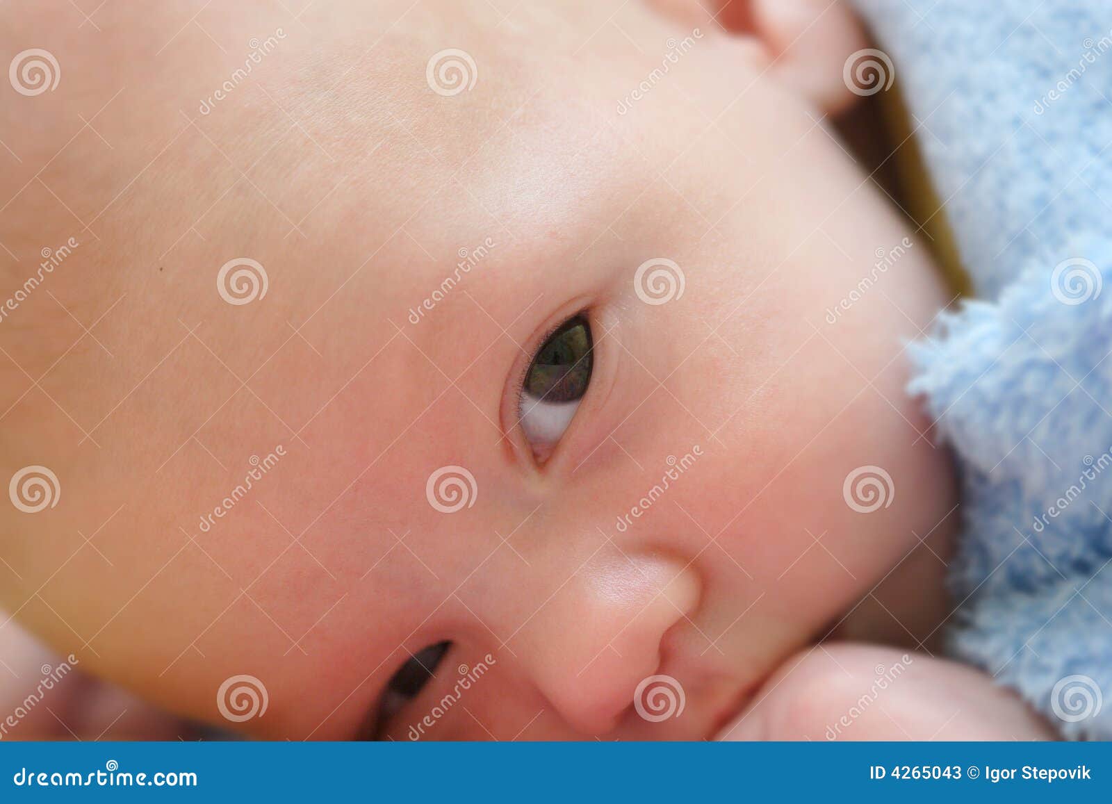 Little baby head stock image. Image of emotion, crawling - 4265043