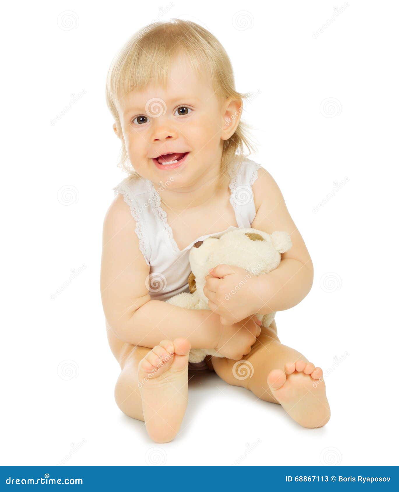 Little baby isolated stock image. Image of carefree, cute - 68867113