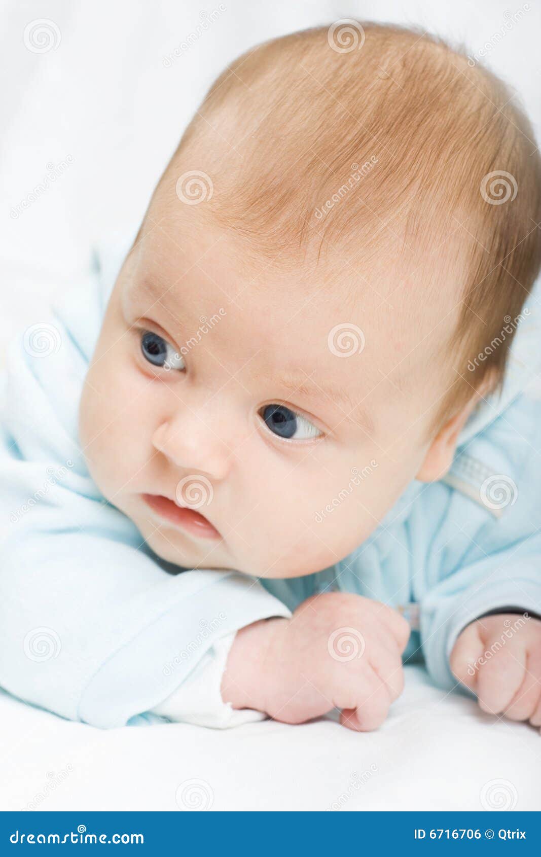 Little baby looking away. stock photo. Image of child - 6716706