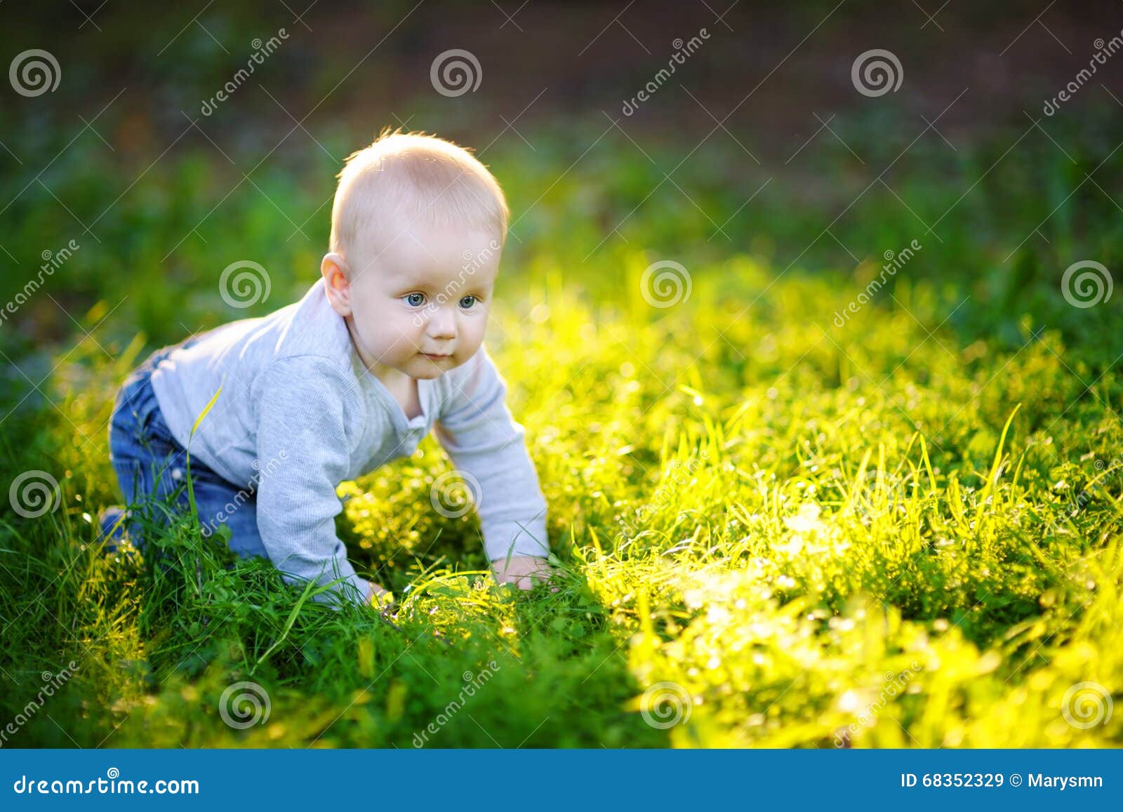 Little baby at the park stock image. Image of family - 68352329