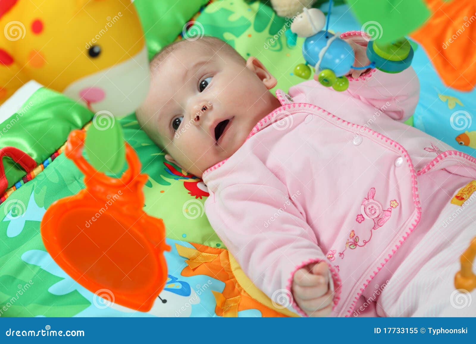 Little baby playing stock image. Image of sweet, face - 17733155