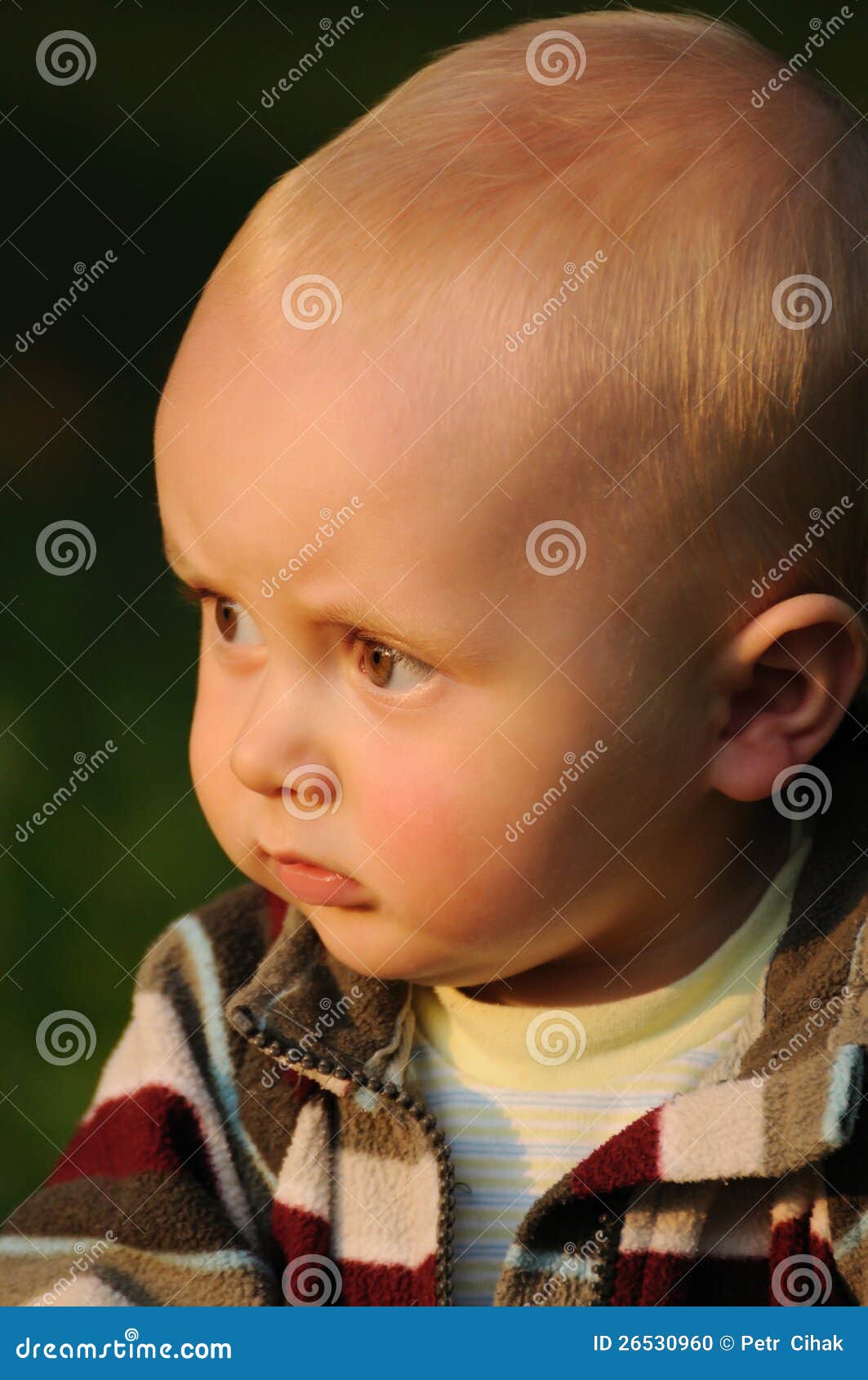 Little baby portrait stock photo. Image of brown, stare - 26530960
