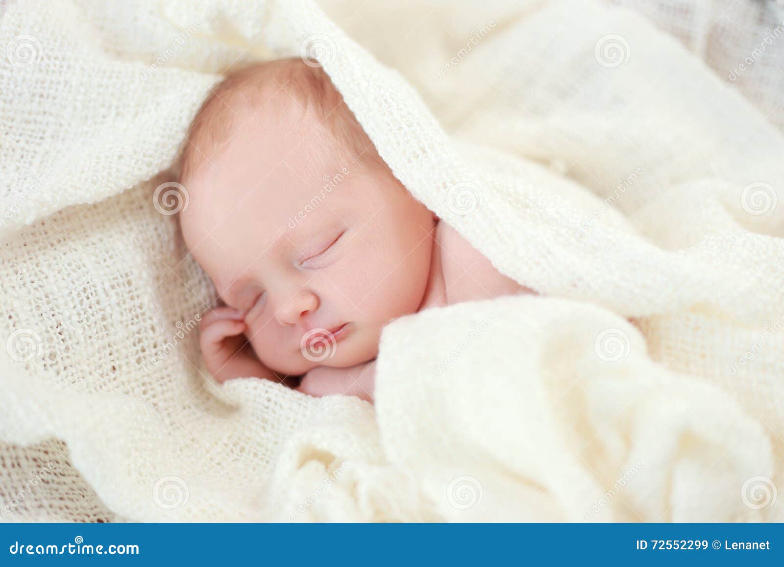 Little baby sleeping stock image. Image of close, newborn - 72552299