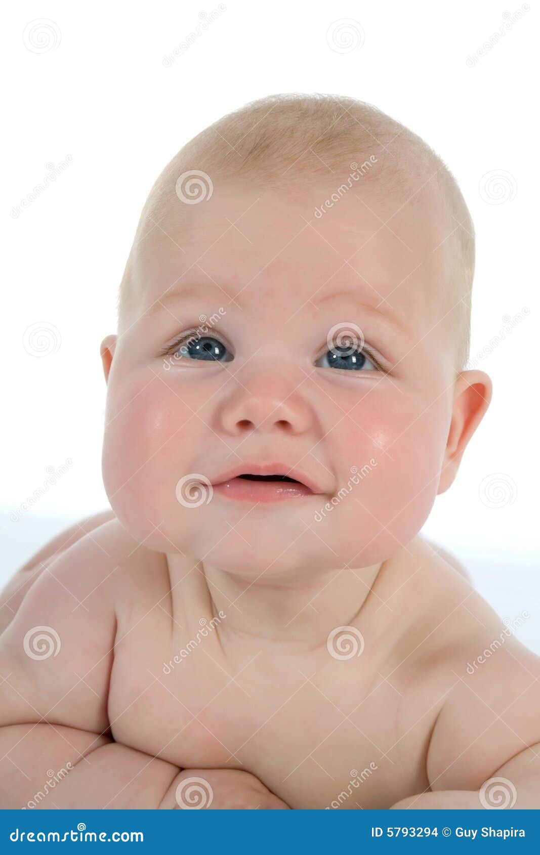 Little Baby on white stock photo. Image of fingers, happiness - 5793294