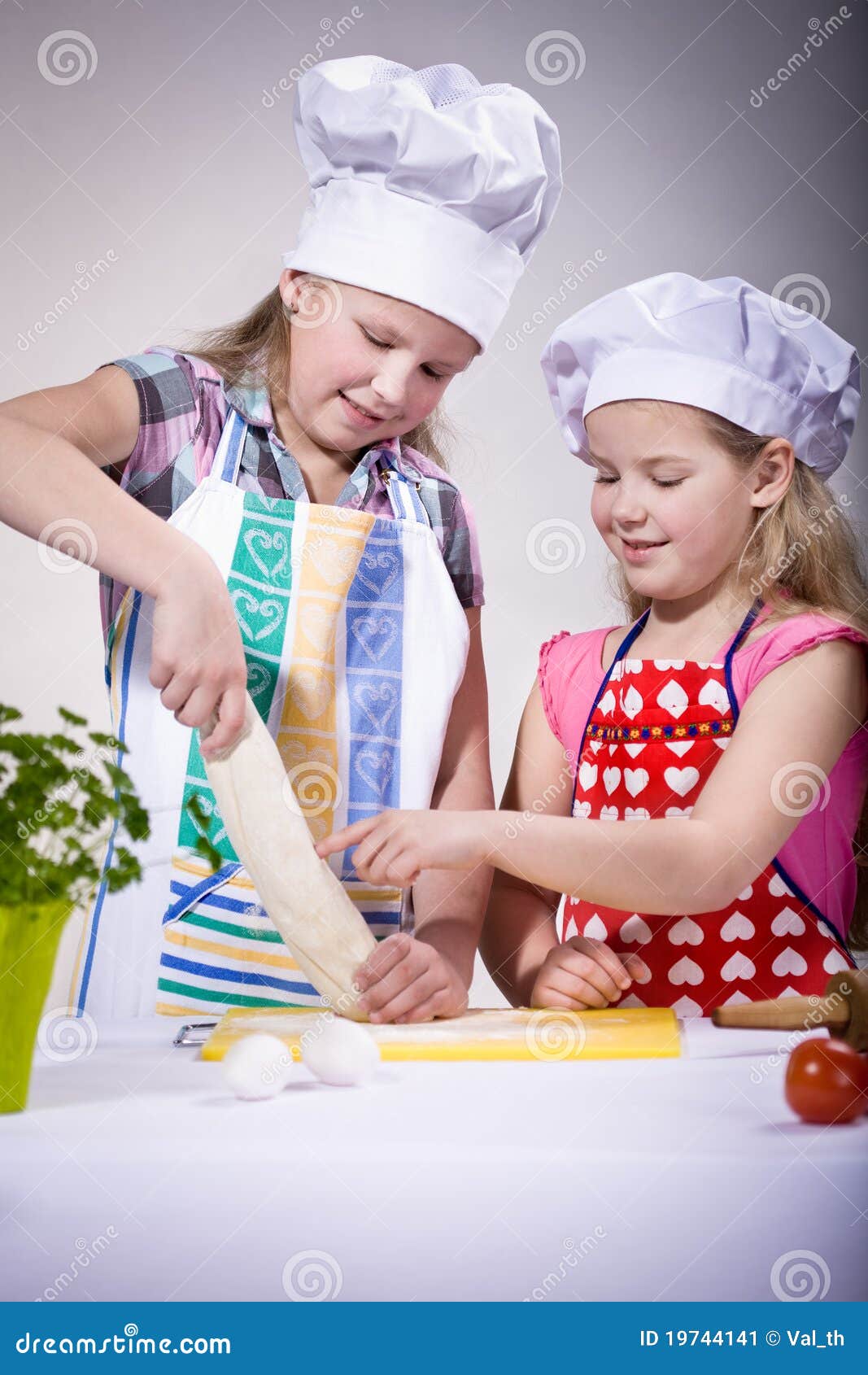 Little baker stock image. Image of baking, food, female - 19744141