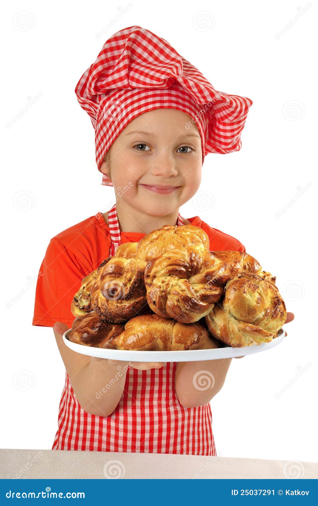 Little baker stock image. Image of dessert, face, girl - 25037291