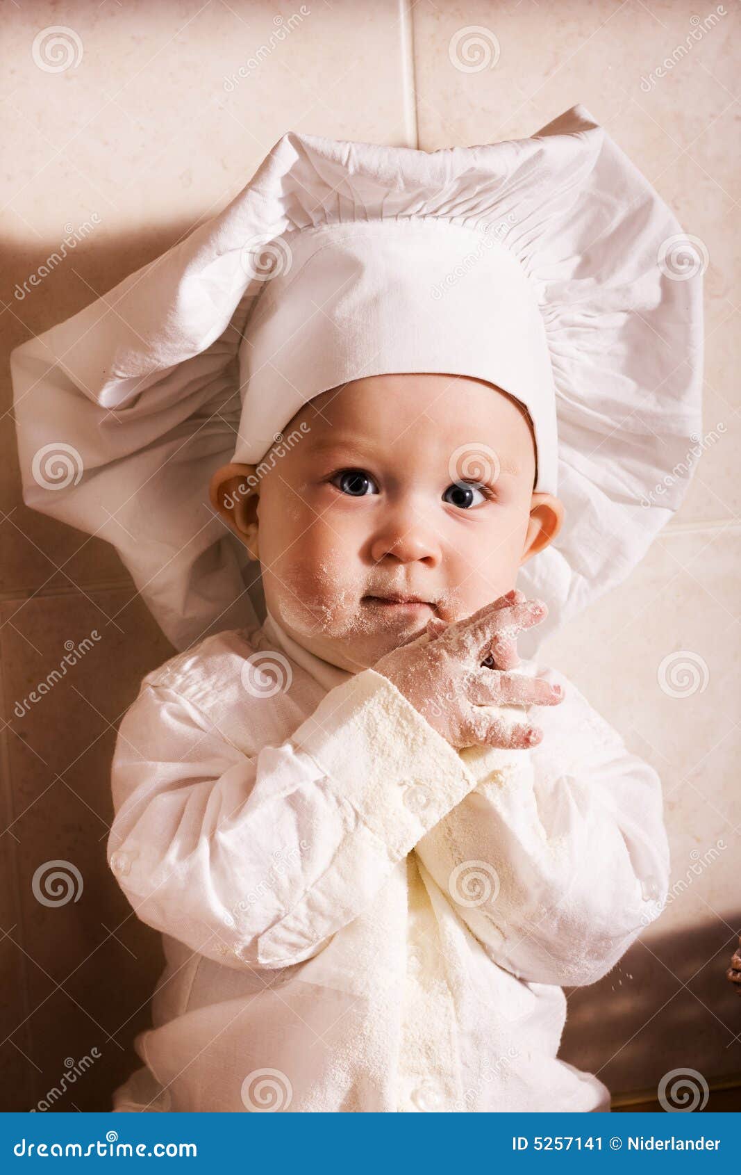 Little baker stock image. Image of food, cuisine, costume - 5257141