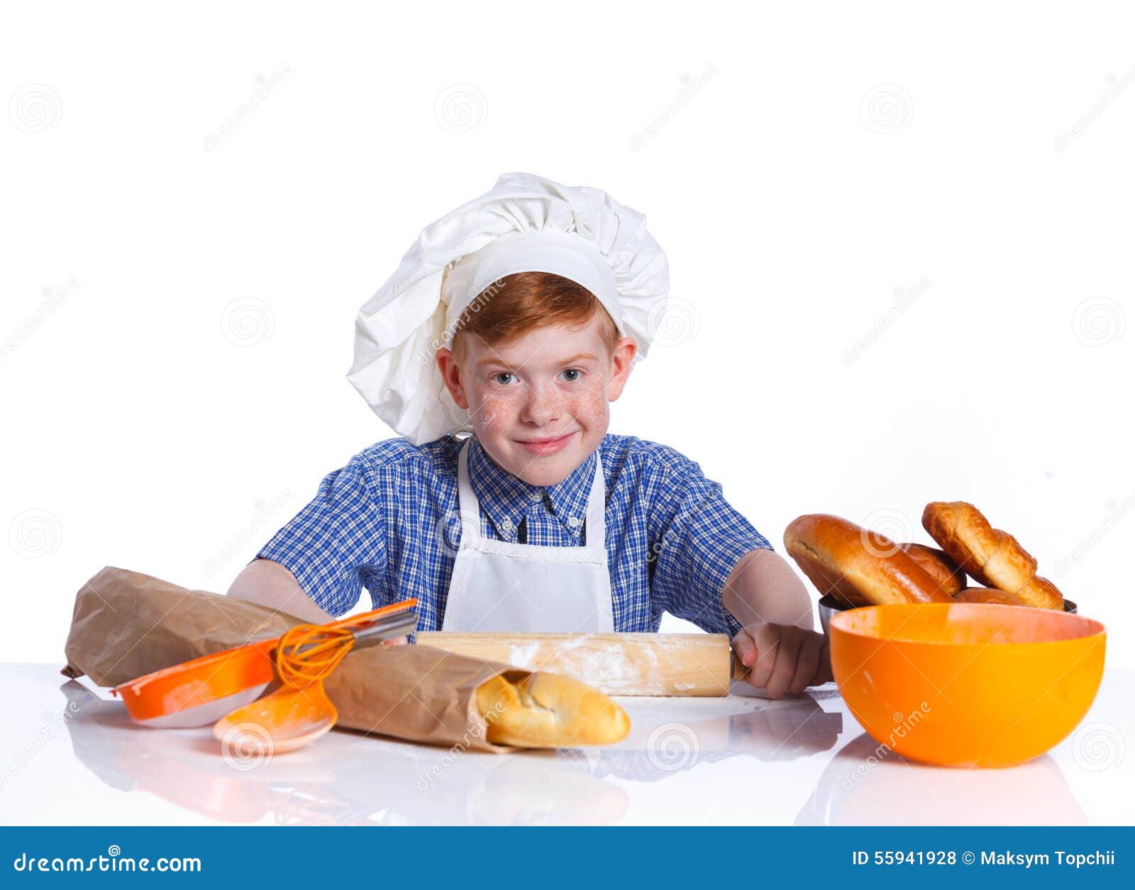 Little baker stock photo. Image of bake, dinner, cake - 55941928