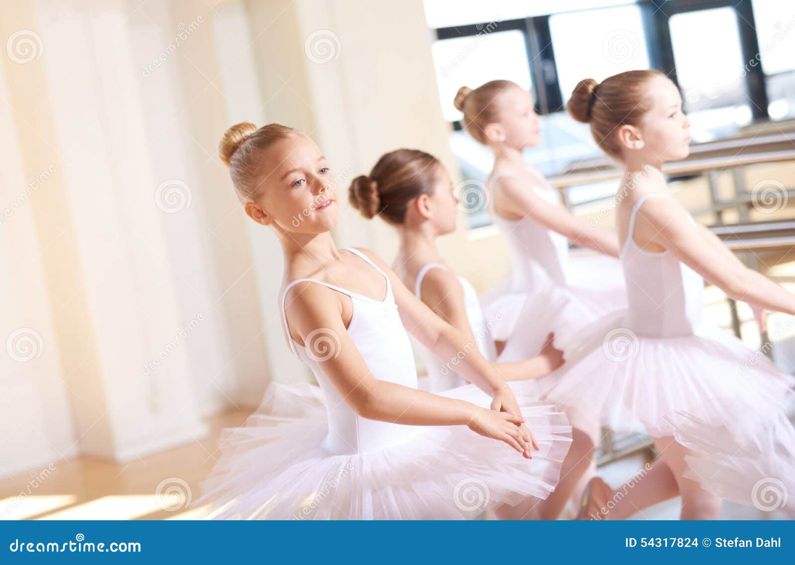 Little Ballerinas in Tutus at the Dance Training Stock Photo - Image of ...