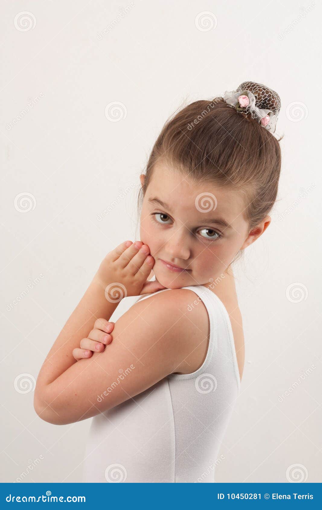 Little Ballet Dancer Smiling at the Camera Stock Image - Image of ...