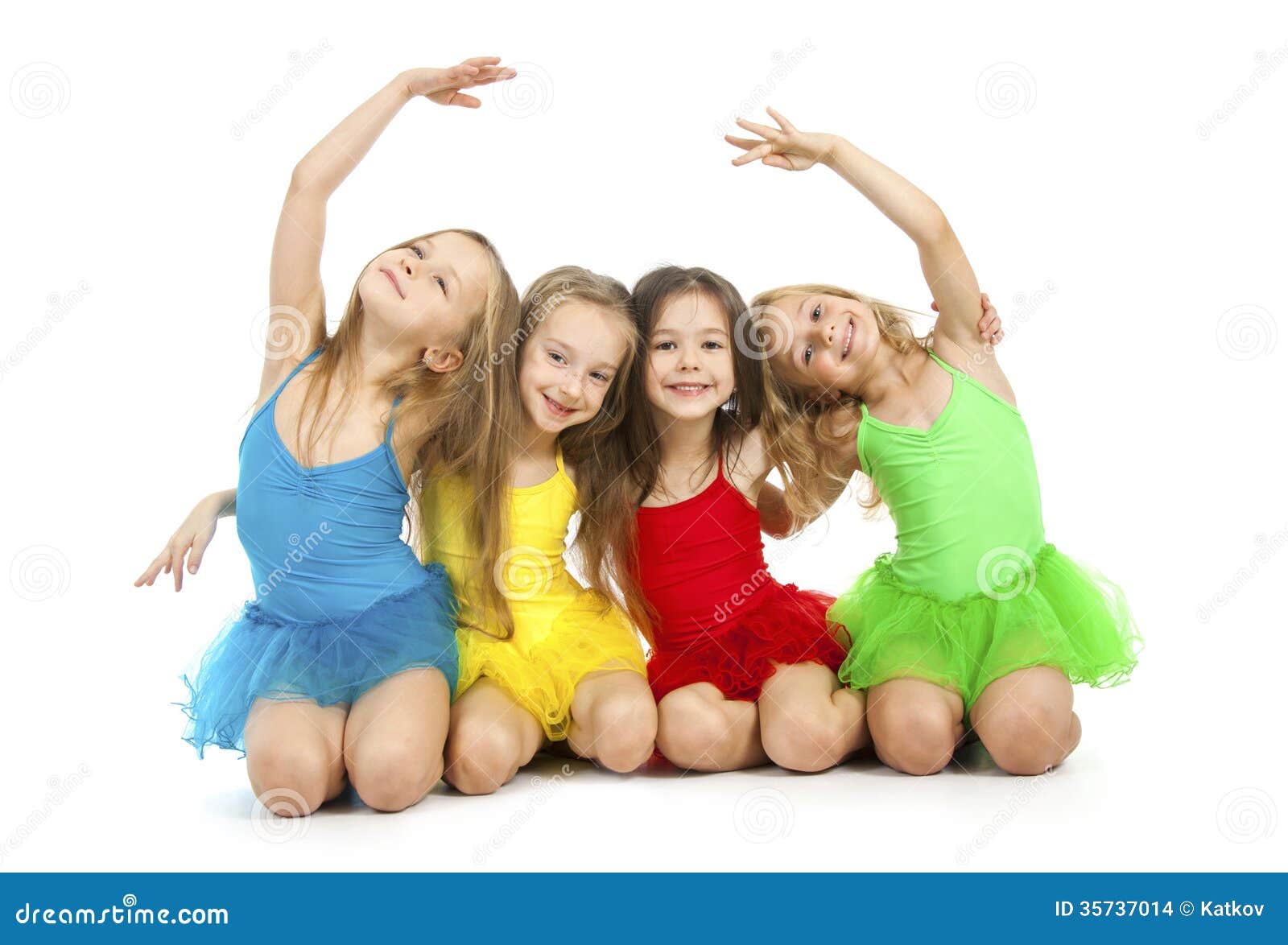 Little ballet dancers stock photo. Image of happy, girl - 35737014
