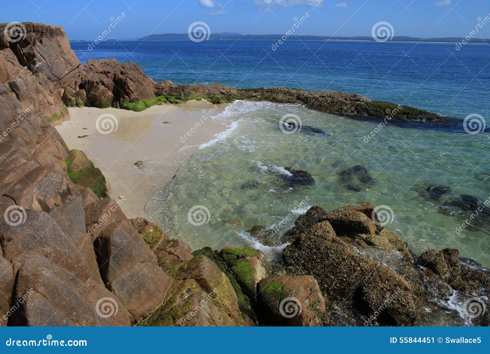 Little Bay Rocks stock image. Image of salt, quiet, clear - 55844451