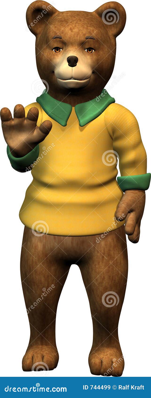 Little bear stock illustration. Illustration of standing - 744499