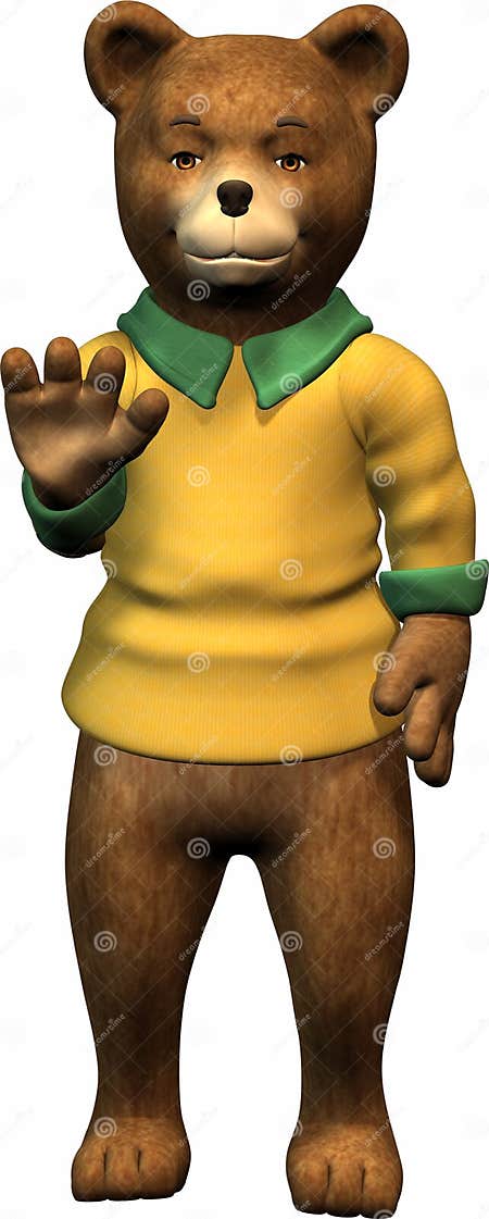 Little bear stock illustration. Illustration of standing - 744499